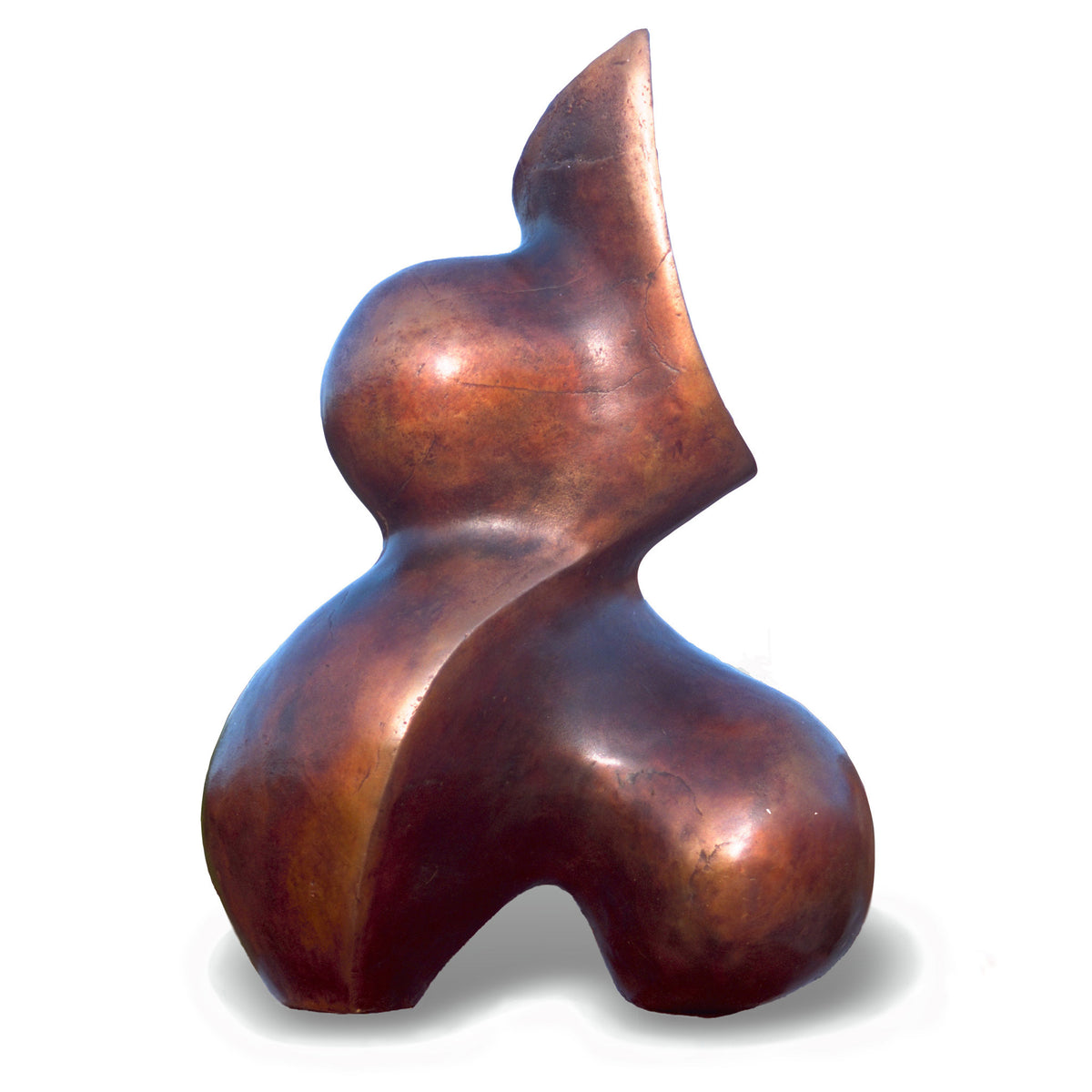 Chief – Abstract bronze sculpture by Stephen Williams – Stephen W Sculpture